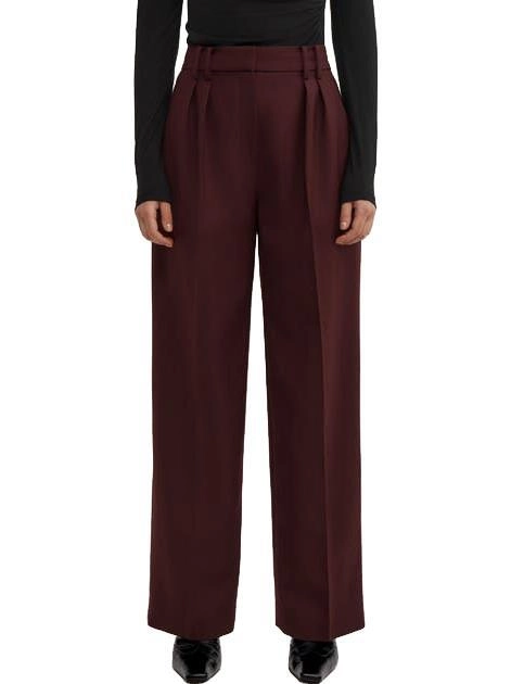 Witchery Soft Pleat Trousers - Wine