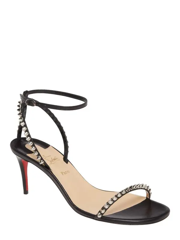 CHRISTIAN LOUBOUTIN So Me Studded Sandal - Black/silver
