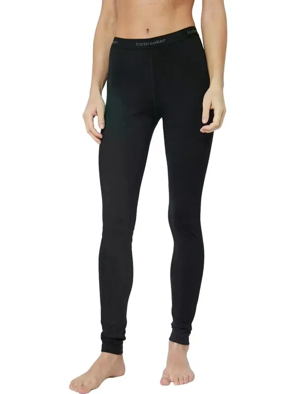 Icebreaker Oasis Logo-waistband Leggings - Black