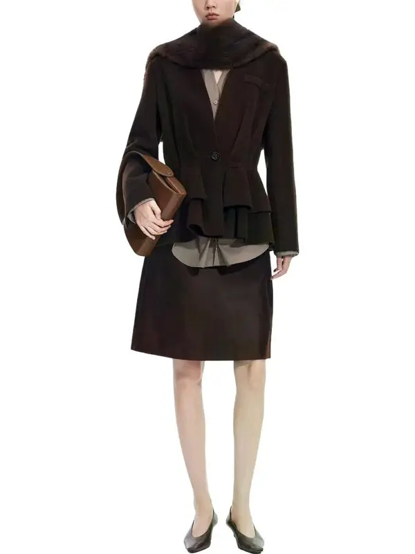JNBY Double-face X-silhouette Blazer - Brown