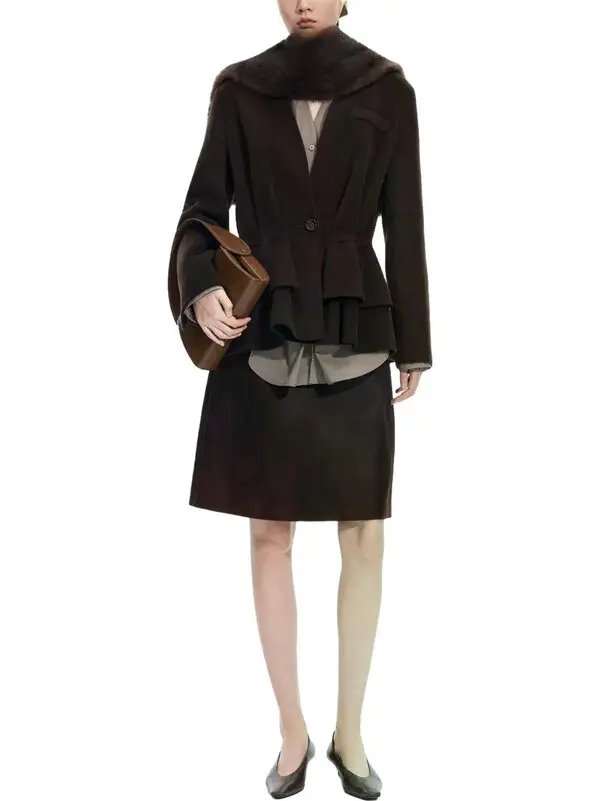 JNBY Double-face X-silhouette Blazer - Brown