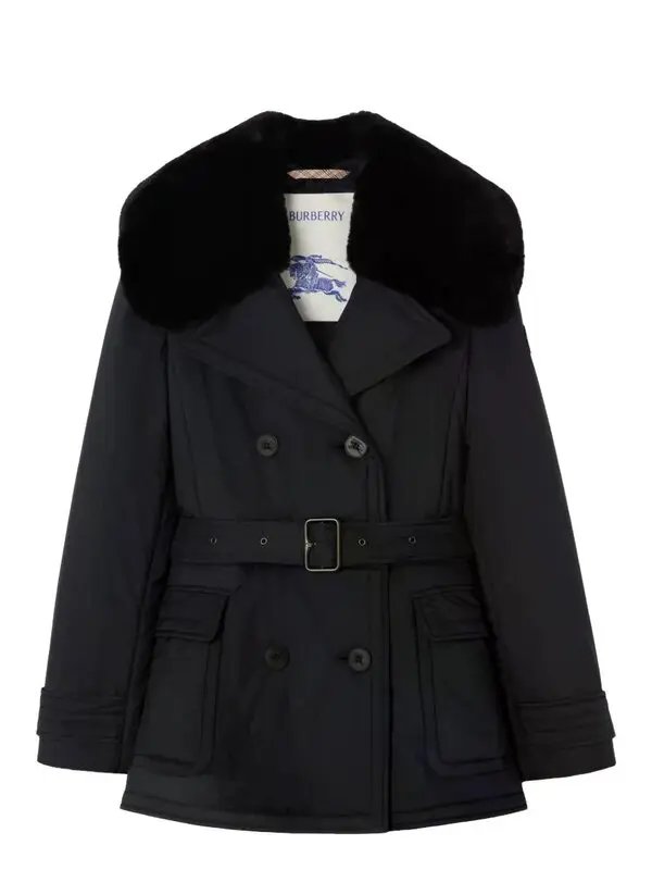 Burberry Hertford Trench Double-breasted Jacket - Blue