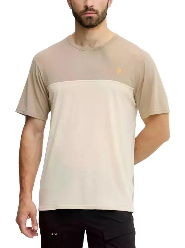 PEAK PERFORMANCE Trail Colour-block Logo-print T-shirt - Neutrals