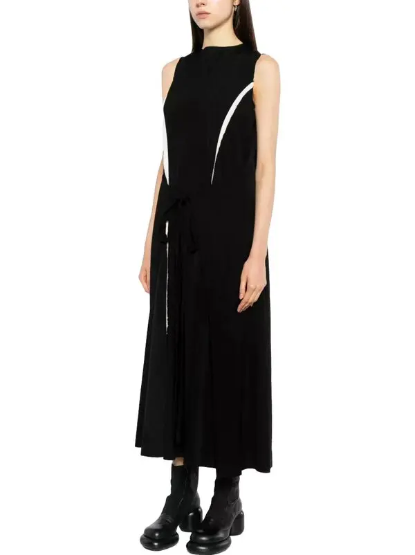 A TENTATIVE ATELIER Kimono Gathered Dart Dress - Black
