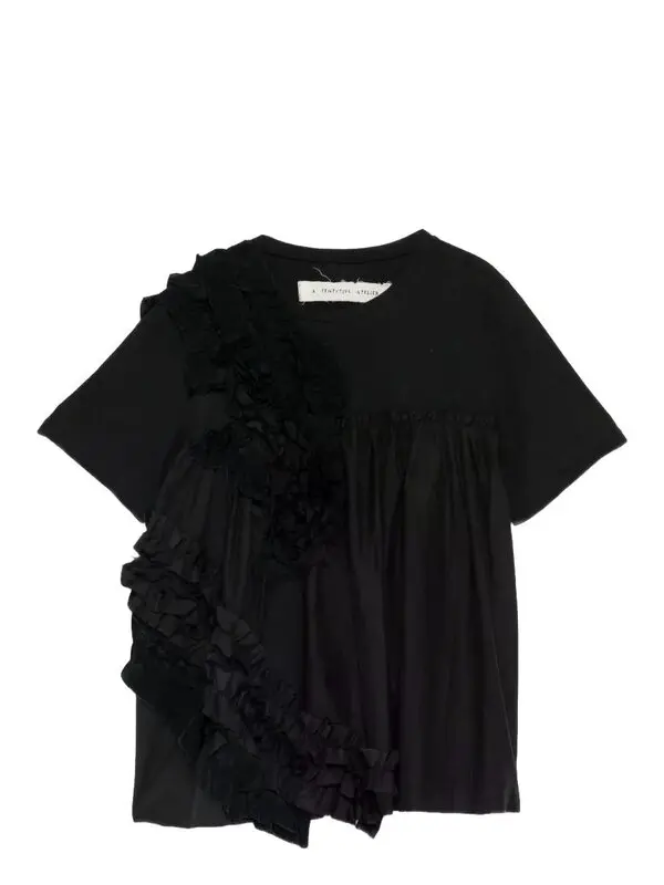A TENTATIVE ATELIER Adrienne T-shirt - Black