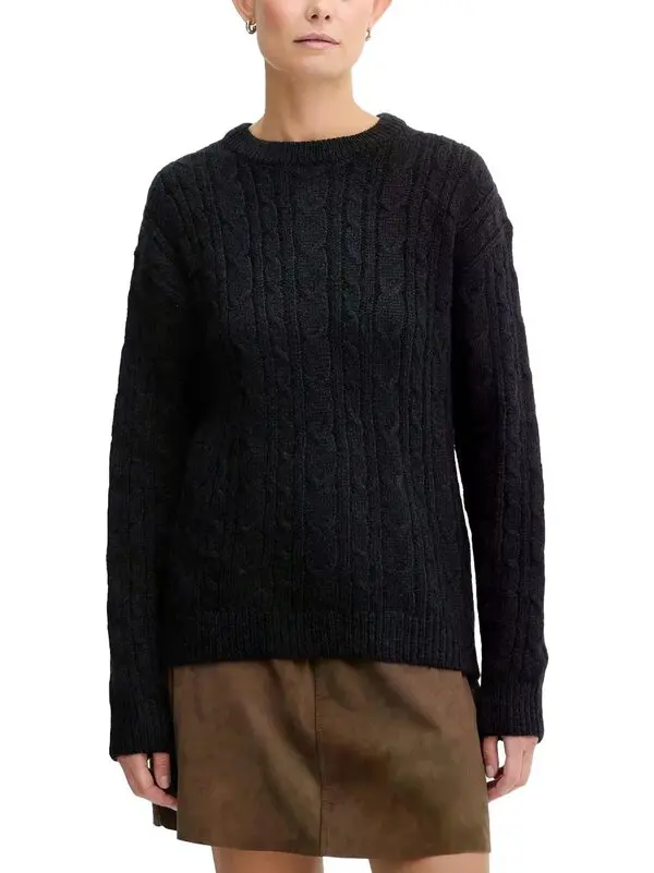 SILVIAN HEACH Cable-knit Sweater - Black