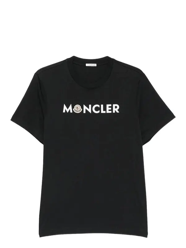 Moncler Logoed Cotton T-shirt - Blue