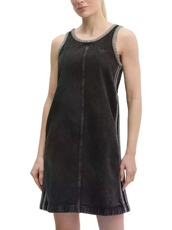Adidas Adicolor Denim 3-stripes Tank Dress - Black