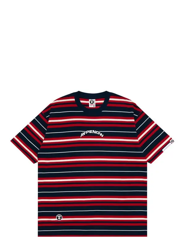 AAPE Tee 'navy/red - Blue