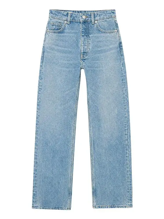 The Kooples Straight-leg Mid-rise Denim Jeans - Medium Blue