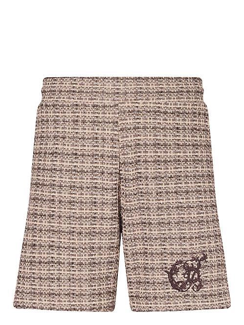 ONLY THE BLIND Como Brand-embroidered Cotton-blend Shorts - Brown