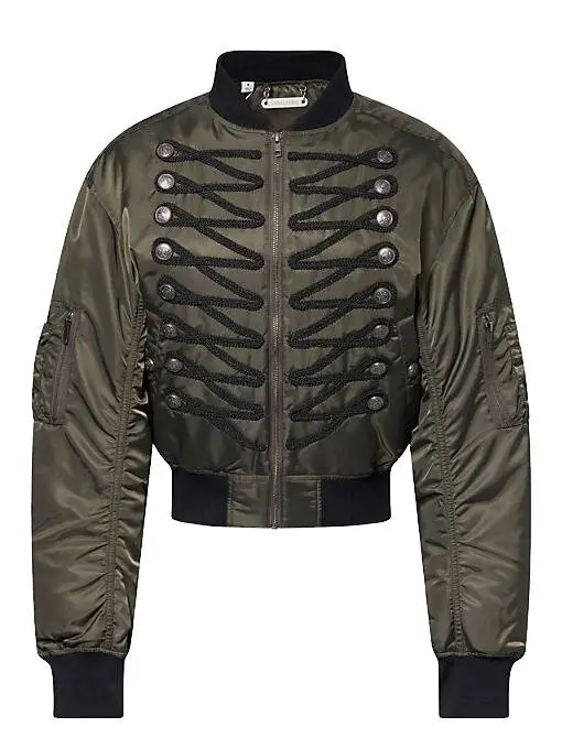 JADED LONDON Irsa Military Nylon Bomber Jacket - Multi