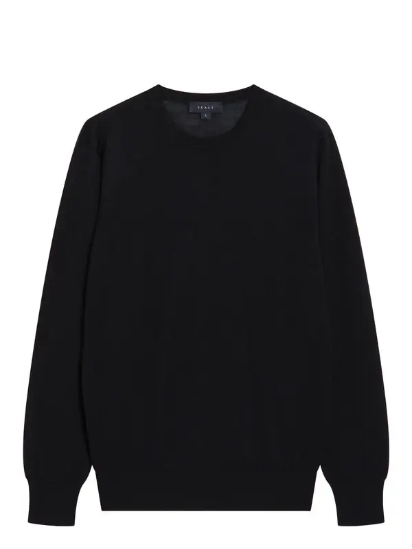 Sease Dark Lasca Extra-fine Wool Sweater - Blue