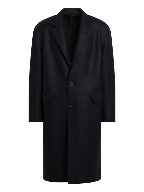 Harris Wharf London Single-breasted Wool Coat - Blue