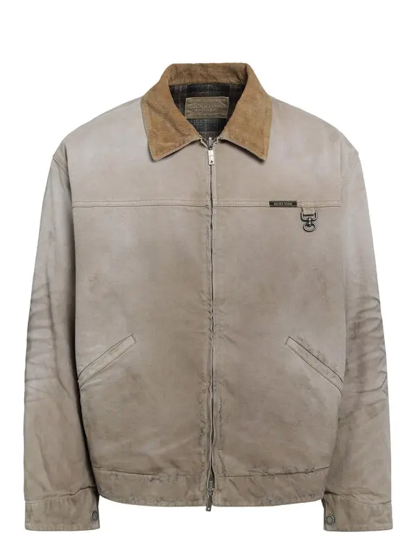 GOLDEN GOOSE Reversible Cotton Jacket With Utility Styling - Beige
