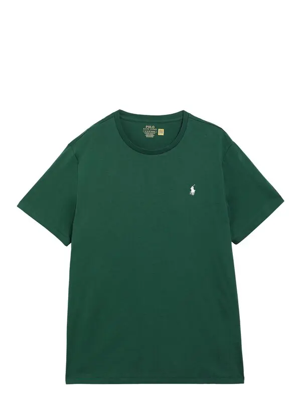 Polo Ralph Lauren Embroidered Mini Logo Cotton T-shirt - Green