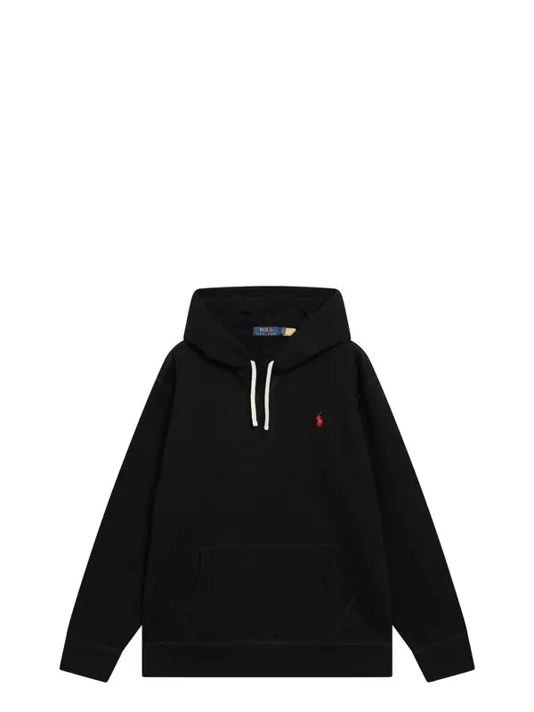 Polo Ralph Lauren Cotton Pullover Hoodie - Black