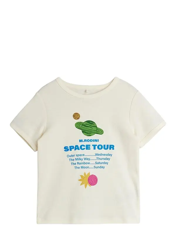 MINI RODINI Mini-inspired Space Tour Graphic T-shirt - White