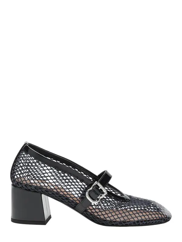 Alaïa Mary Jane 55 Mini In Mesh - Blue