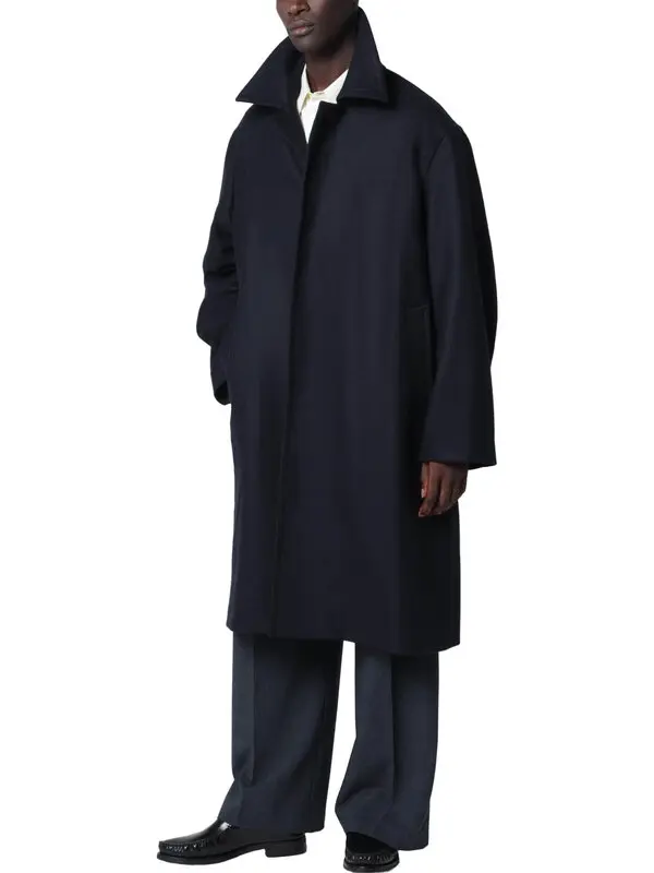 Studio Nicholson Oversized Wool Coat - Blue