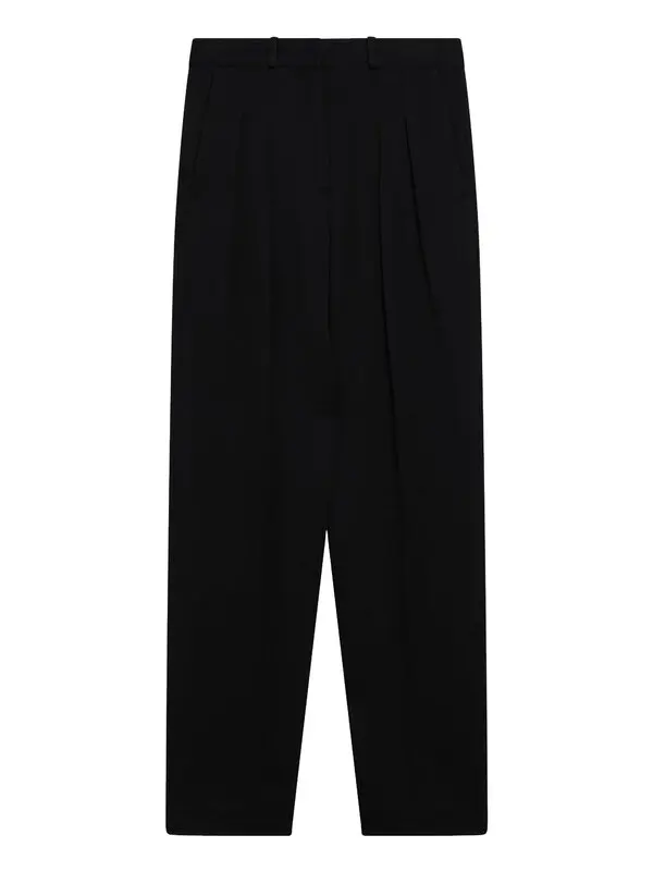 Loulou De Saison Tailored Wool-blend Trousers - Black