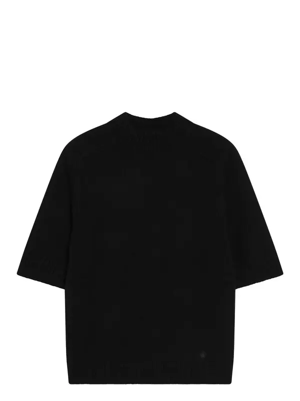 Loulou De Saison Luxe Cashmere Sweater With Modern Crewneck Styling - Black