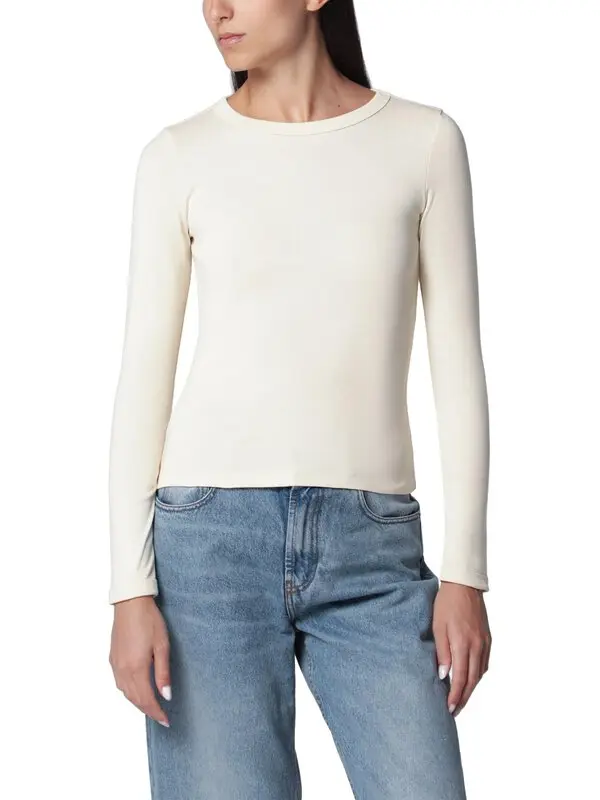 FLORE FLORE Max Organic Cotton Long-sleeve T-shirt - White