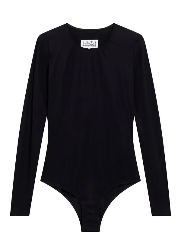 MAISON MARGIELA Sculpting Mini Lycra Jersey Bodysuit - Black