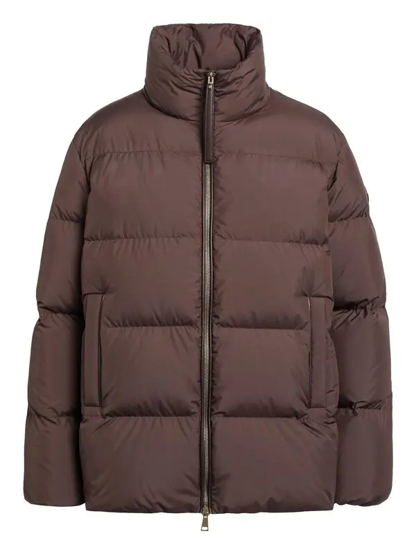 Moncler Vivantesse Short Down Jacket - Brown