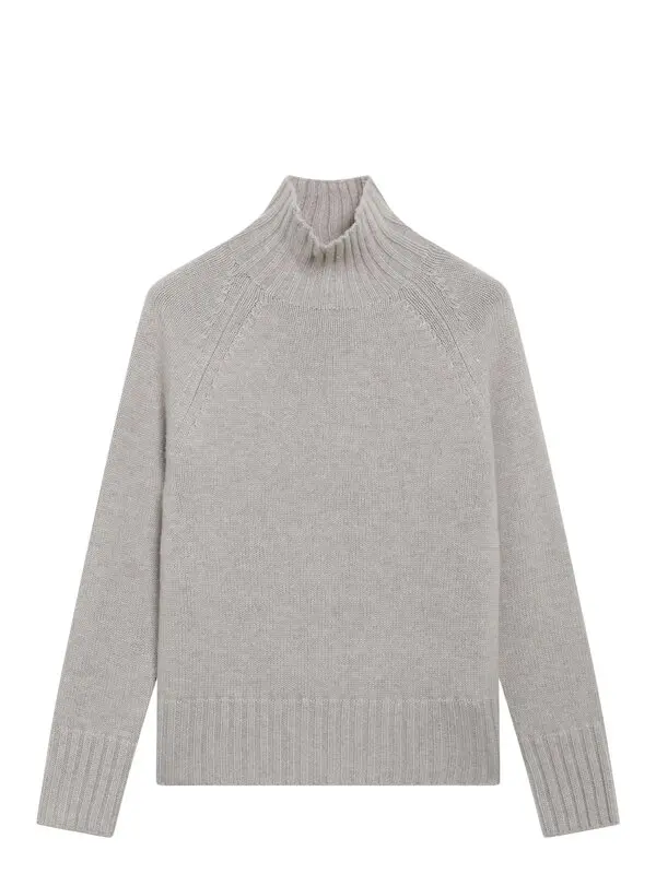 MAX MARA`S Wool & Cashmere Turtleneck Sweater - Beige
