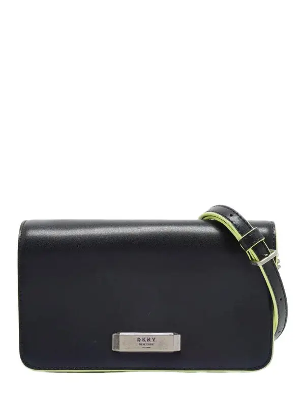 Dkny Val Flap Mini Bag - Black