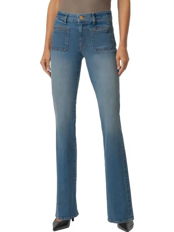 Kut From The Kloth Natalie Patch Pocket Mid Rise Bootcut Jeans - Interactive
