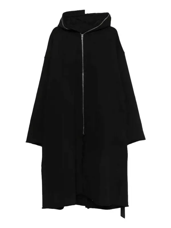 Rick Owens Zip-up Hooded Jacket - Black