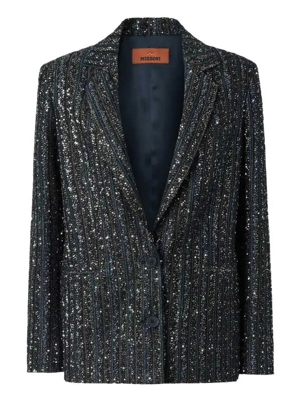 Missoni Striped Sequin Bomber Jacket - Multicolor