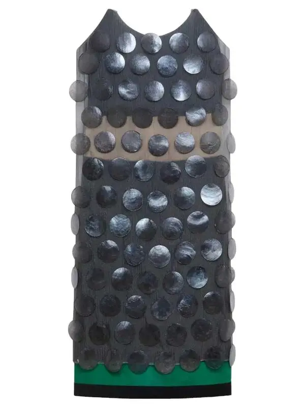 Marni Mother-of-pearl Sequin Midi Dress - Blue