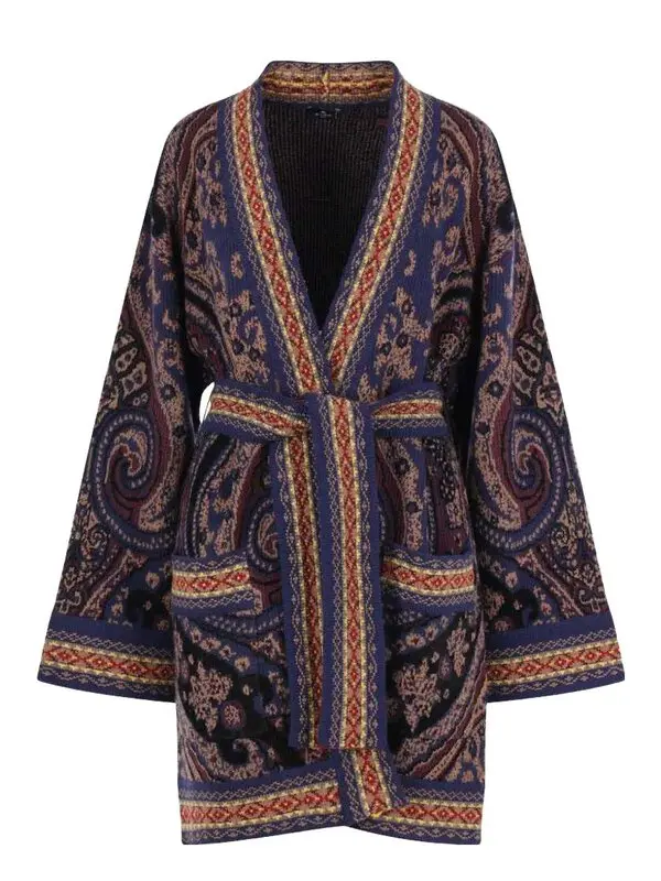 Etro Paisley-print Jacket - Blue