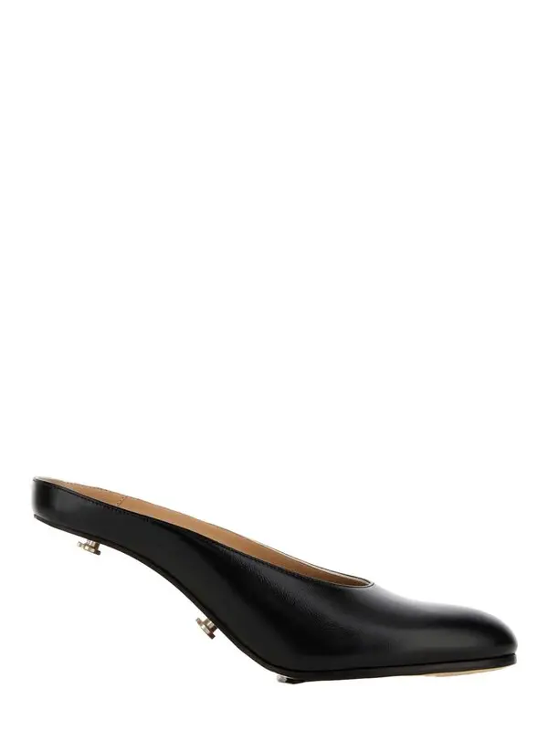 MAISON MARGIELA Leather Mules - Black
