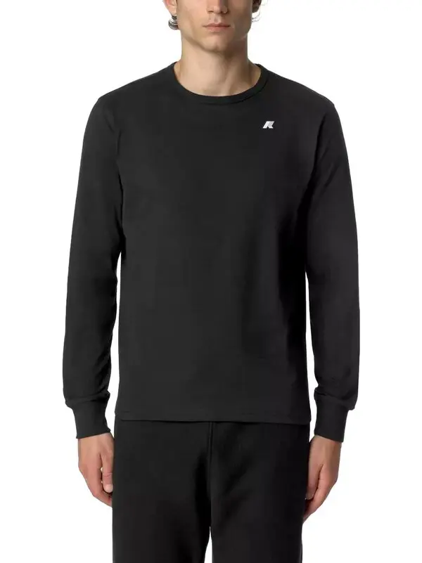 K-WAY Elmer Logo-patch Long-sleeve T-shirt - Black