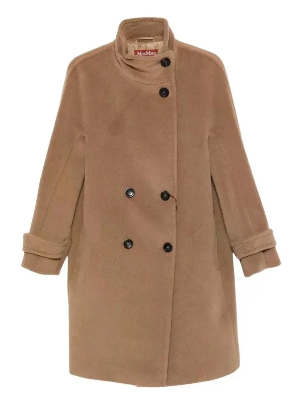 Max Mara Double-breasted Buttoned-cuff Coat - Neutrals