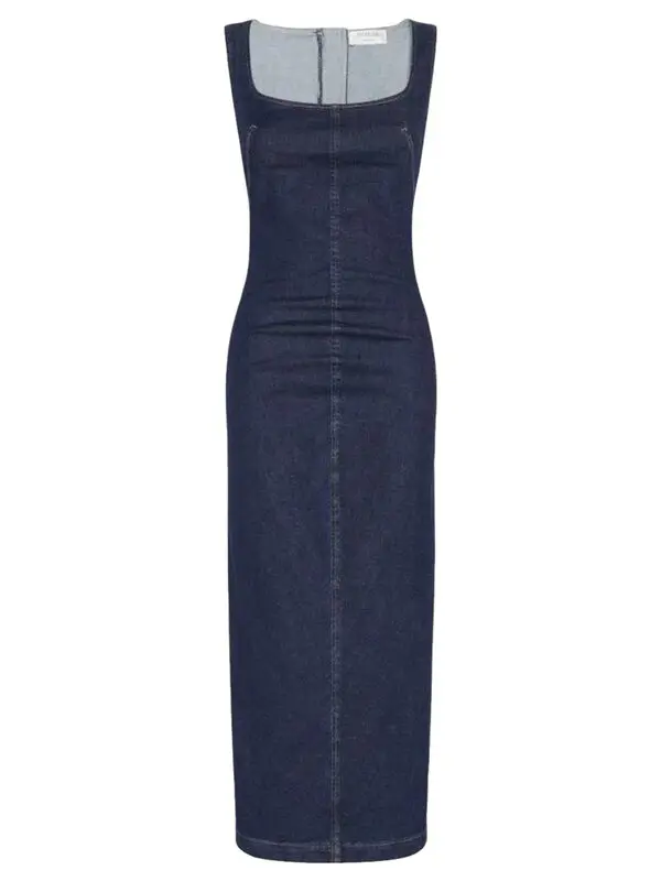 Sportmax Denim Dress With Zip Fastening - Blue
