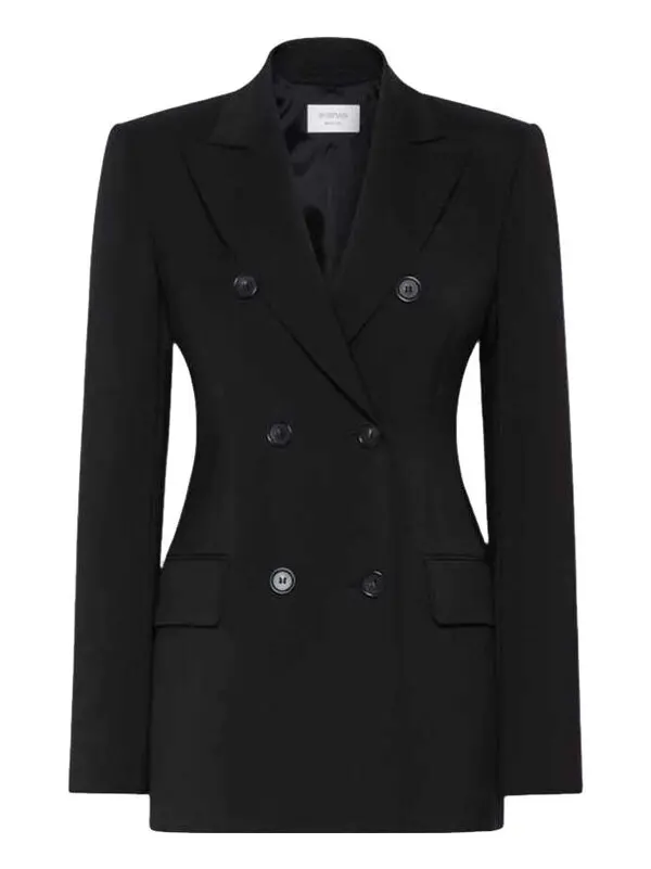 Sportmax Adamo Double-breasted Blazer - Black