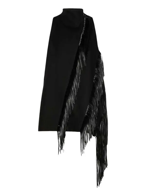 Sportmax Fringed Cotton Top - Black