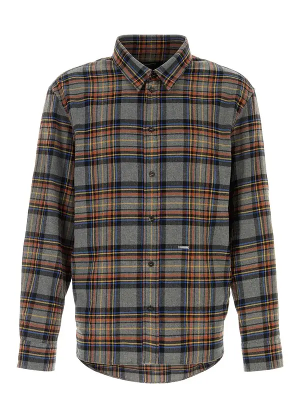 Dsquared2 Embroidered Flannel Shirt - Multicolor
