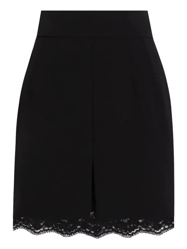 Dolce & Gabbana Wool Mini Skirt - Black