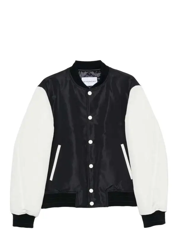 Givenchy Embroidered Logo Bomber Jacket - Blue