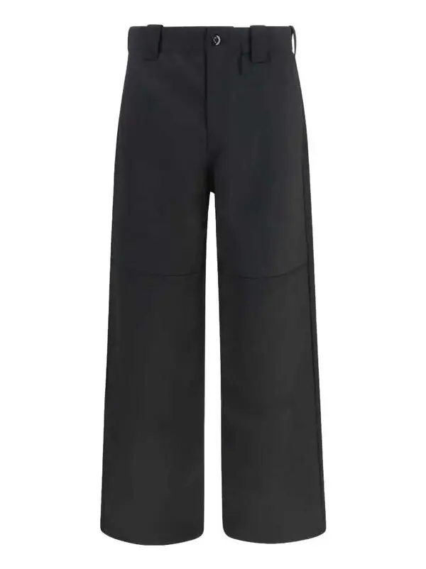 Kenzo Straight-leg Double-knee Trousers - Black
