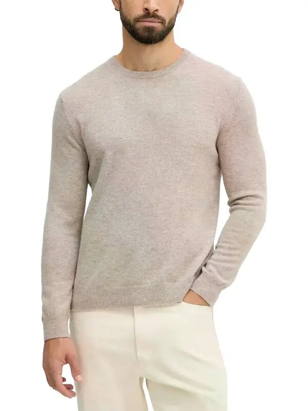 BENETTON Crew-neck Long-sleeve Sweater - Neutrals