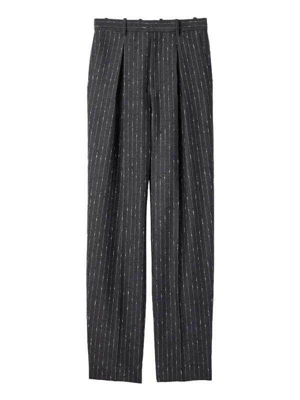 Jacquemus The Losange Pleated Tailored Trousers - Grey