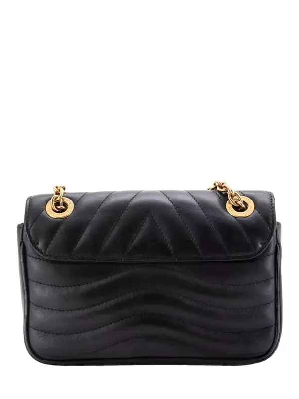 LOUIS VUITTON New Wave Chain Bag Nm Quilted Leather Pm Crossbody Bag - Black