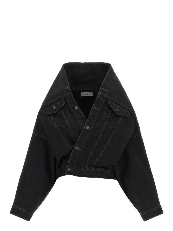 Balenciaga Wrap' Jacket - Black